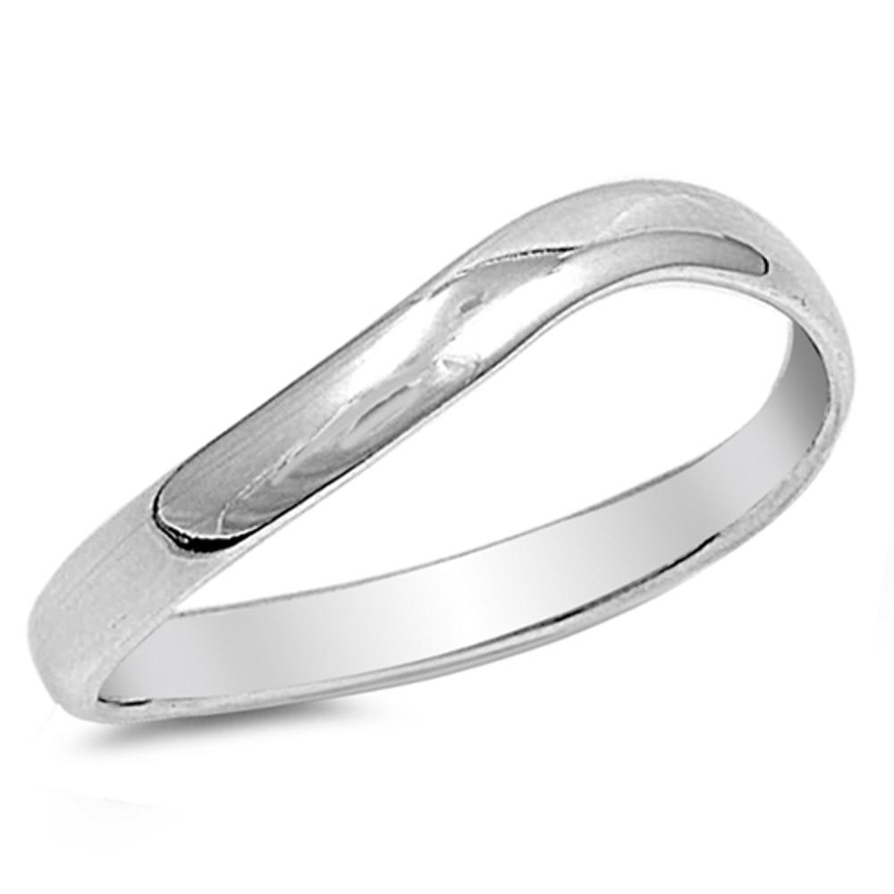 SOLID Sterling Silver Band Comfort Fit Ring Genuine 925 Wholesale Mens ...